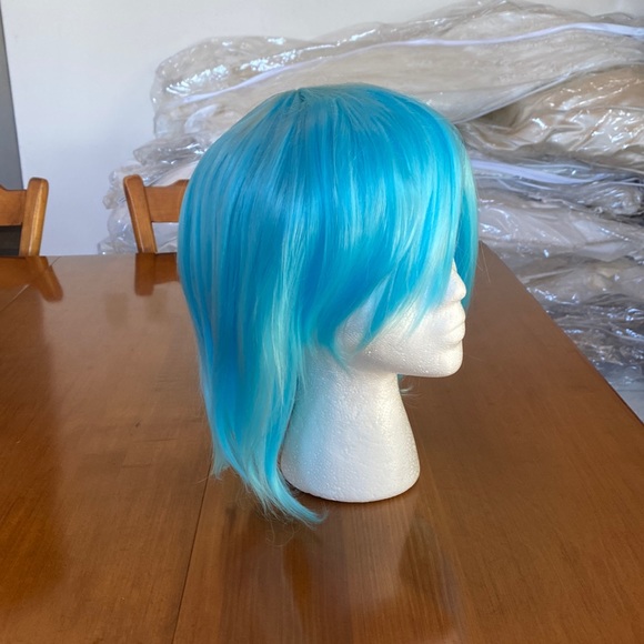 Accessories | Short Blue Wig Cosplay Costume Pole Dancer | Poshmark